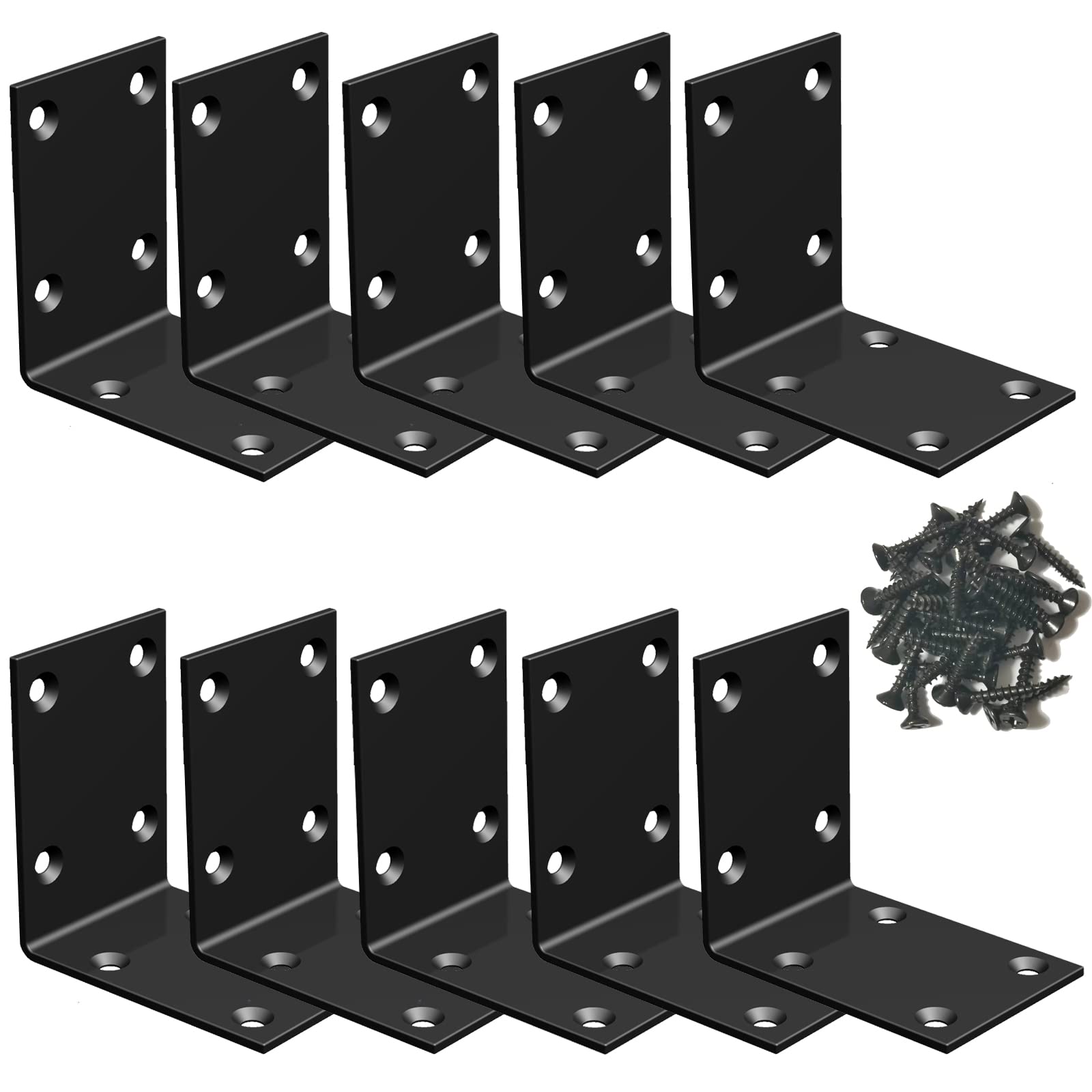 Black Stainless Steel Corner Bracket,Joint Right Angle Bracket,L Shape ...