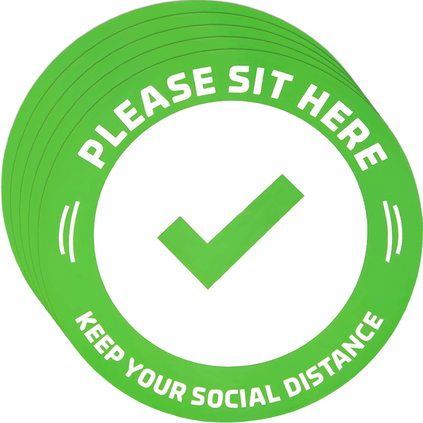 30 Pieces Sit Here Chair Stickers 4 Inch Round Chair | Desertcart KSA