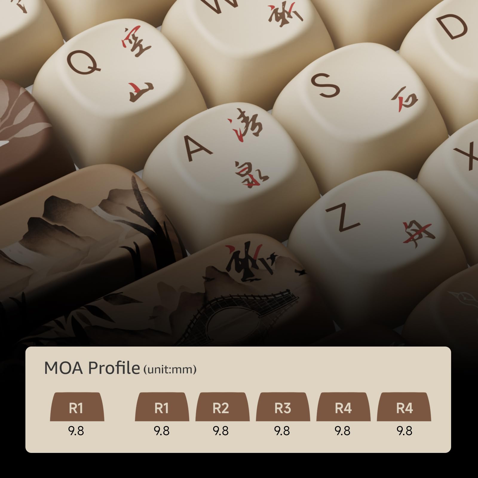 Mua Akko PBT Keycaps Set, Mountain Seclusion MOA Profile 140-Key PBT ...