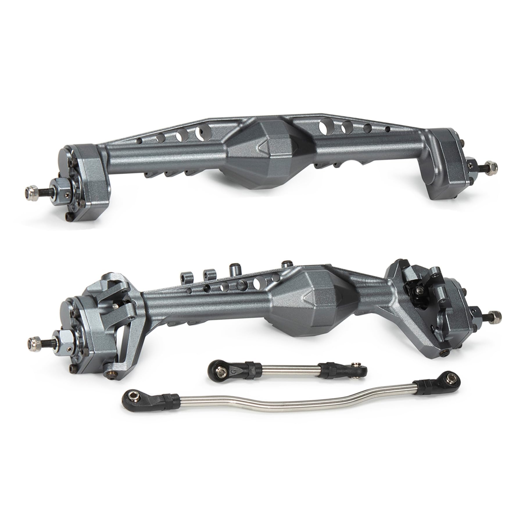AMK CNC Aluminum 1.9 Capra Currie F9 Portal Axle Complete RTR Front Rear Kit with Offset Front ...