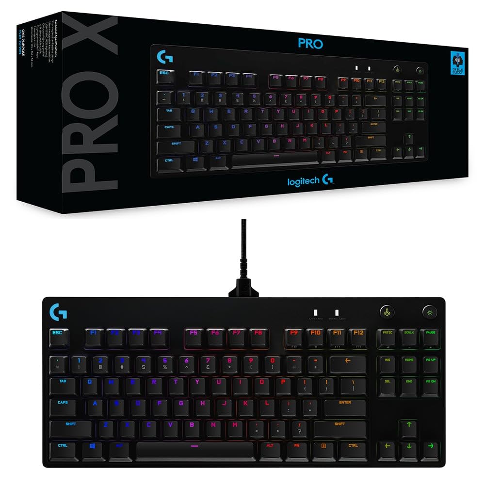 Mua Logitech G Pro X Mechanical RGB TKL Gaming Keyboard GX Blue Clicky ...