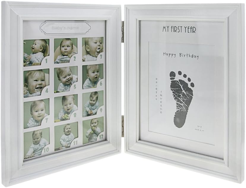 Baby Picture Frames My First Year Photos Frame Multi-Photo Photo ...