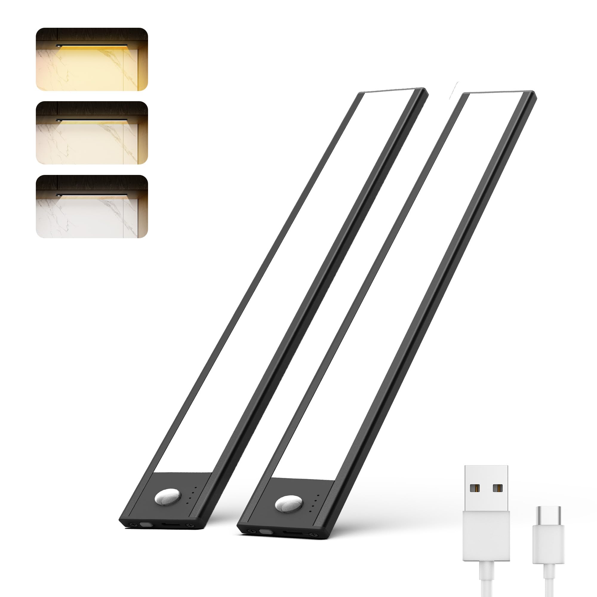 Under Cabinet Lights, 40 LED Motion Sensor Lights Indoor, 2 Pack ...