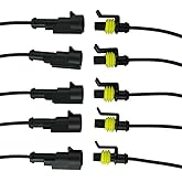 Amazon.com: ESUPPORT 1 Pin Way Car Auto Waterproof Electrical Connector ...