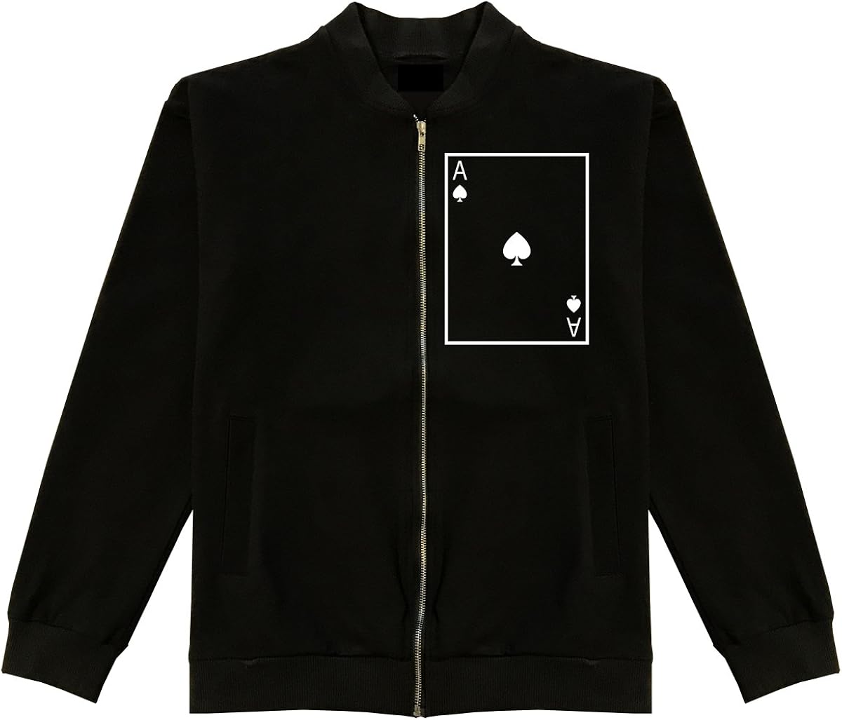 Ace of Spades Cotton Bomber Jacket at Amazon Men’s Clothing store