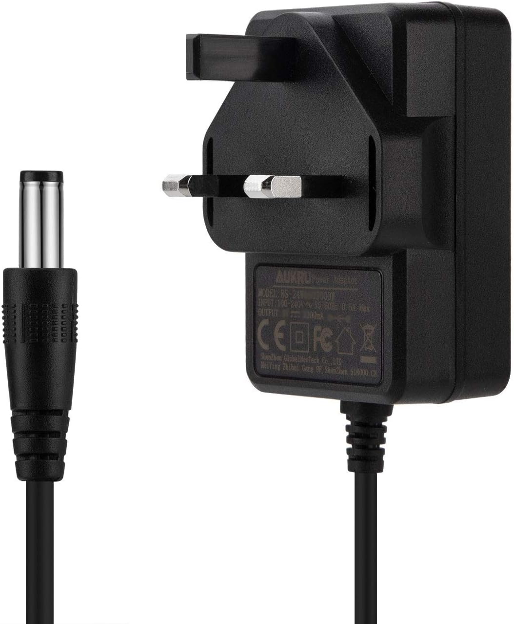 Aukru 12V 2000mA Power Supply 5.5mm AC DC Power Adapter Replacement TFT ...