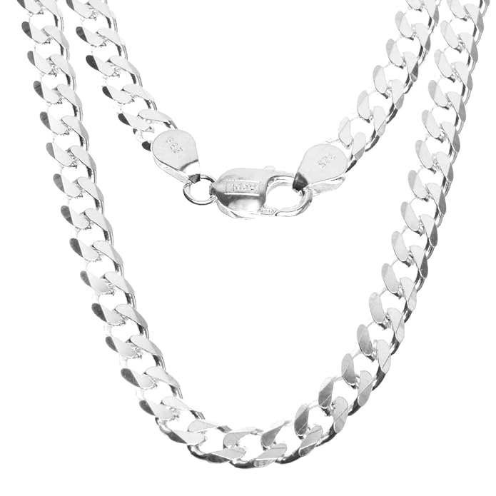 Buy Lucky choice 92.5 Bis Hallmark Sterling Pure Silver chain for Men ...