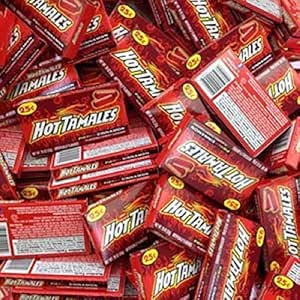 Amazon.com : Hot Tamales Candy Fun Size Snack Packs 24 Count by The ...
