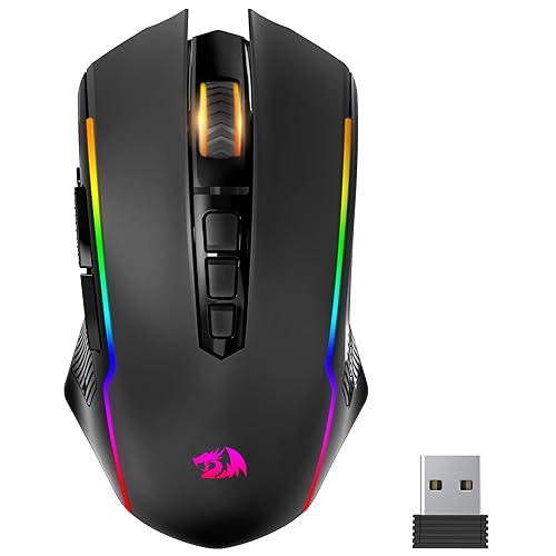 Redragon Gaming Mouse, Wireless Mouse Gaming with 8000 DPI, PC Gaming ...
