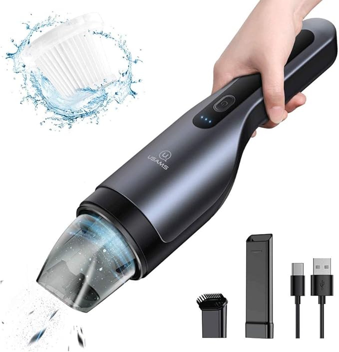 Mini Wireless Vacuum Cleaner, 5500PA Powerful Suction, 2000mAh ...