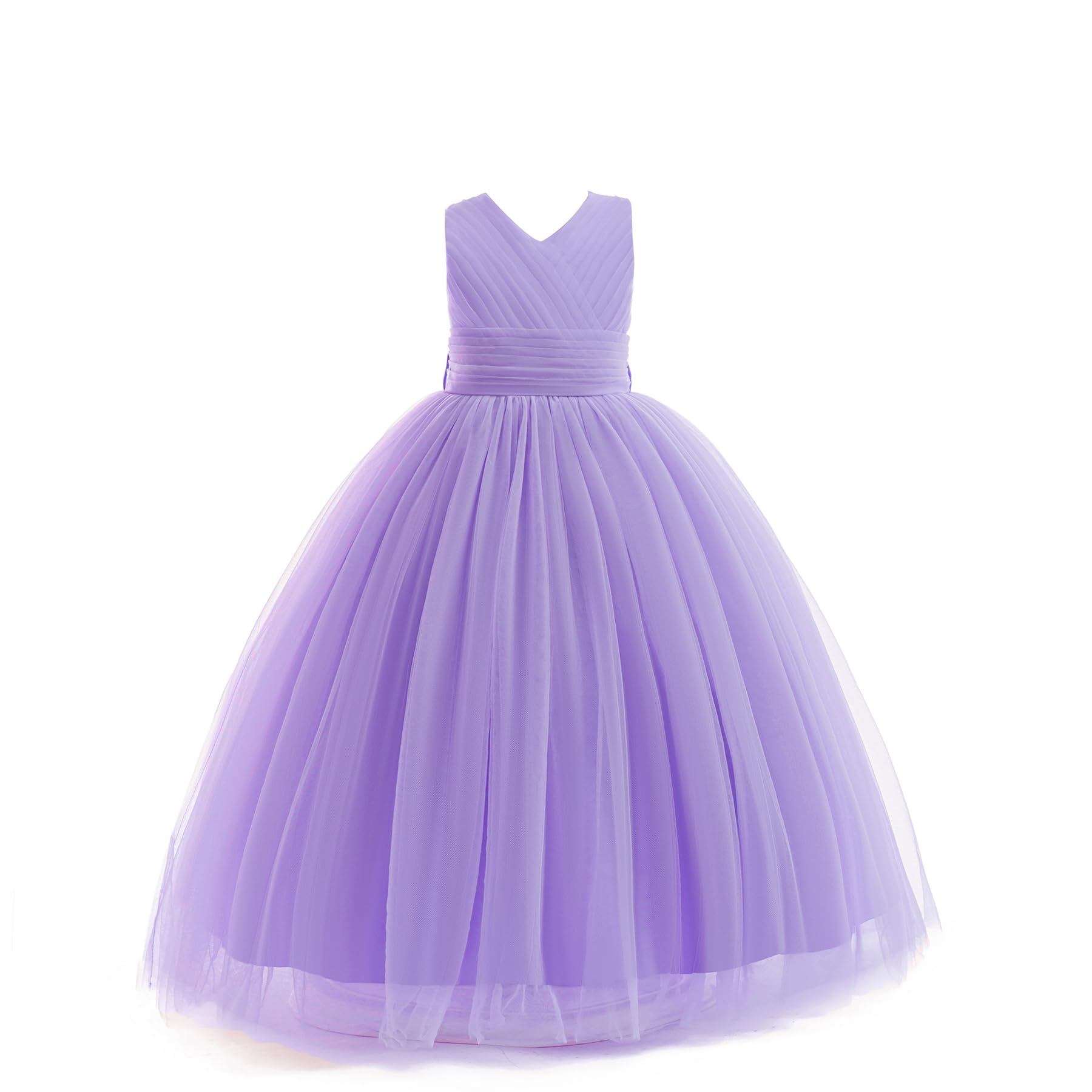 Limlope Flower Girl Dresses Kids Tulle Formal Ball Gown Wedding ...