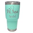 Amazon.com: YETI with Script Nurse in Stethoscope Design w/Custom Name ...