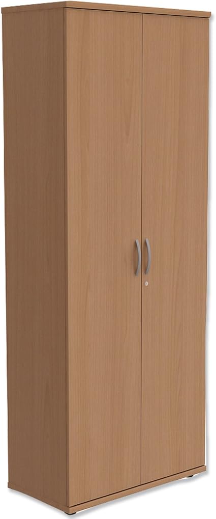 Trexus Tall Cupboard with Lockable Doors W800xD420xH2053mm Beech ...