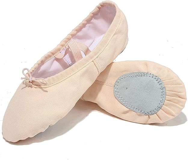 Chaussons de Danse Classique Fille D'intérieur Chaussures de Ballet ...
