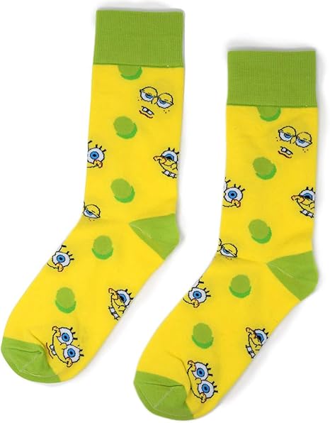 Amazon.com: SpongeBob SquarePants Faces Adult Unisex Socks: Clothing