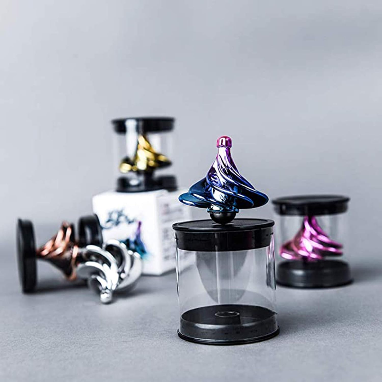 Bomoya Gyro Toys Spinning Top Wind Gyro Wind Blow Turn Gyro Desktop ...