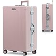 Amazon.com | Nobl Travel Zipperless Check In Suitcase - Aluminum Frame ...