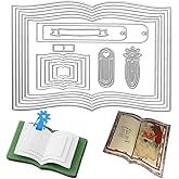 Amazon.com: Metal 1 Set Book Cutting Dies,One Book Bookmark Label Die ...