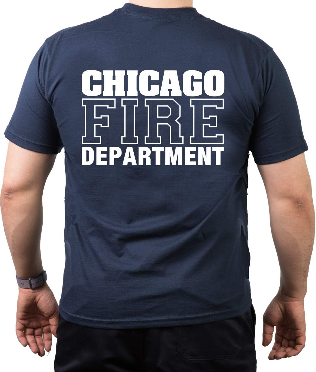 Feuer1 T-shirt Inscription CHICAGO FIRE DEPT.: Amazon.fr: Sports et Loisirs