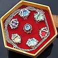 Amazon.com: Anime Katekyo Reborn Seven Gem Rings Set Cosplay ...