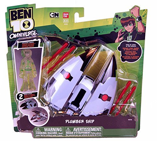 Buy Ben 10 - 32726 - Omniverse - Plumber Ship - with exclusive Crystal Ben Figure by Ben 10 ...