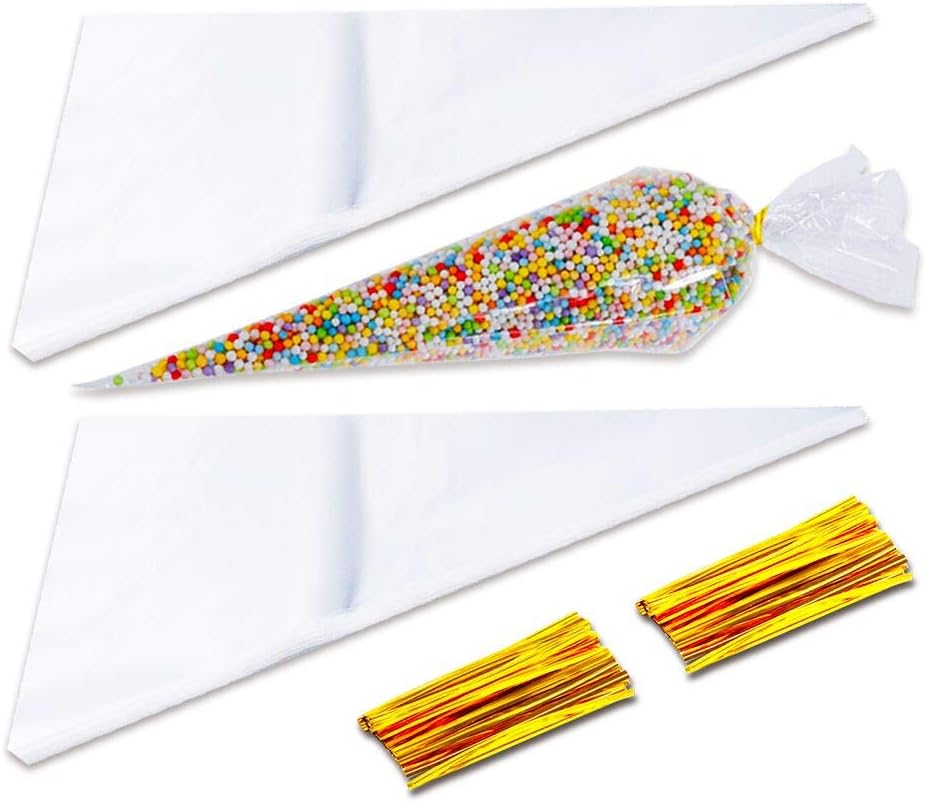 Sac Bonbon 100 Pièces Bonbons Traiter des Sacs Clear Sac avec des Liens ...