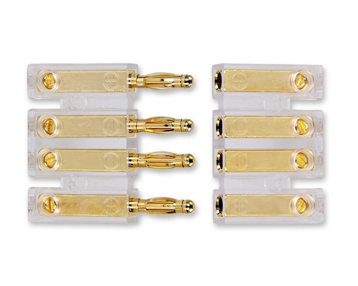 Auto & Motorrad: Teile Bananenstecker 4mm 4fach Verbinder Lautsprecher ...