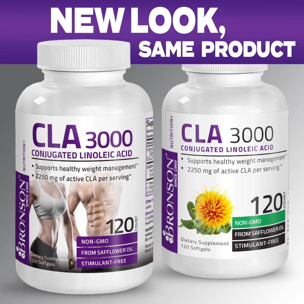 Bronson CLA 3000 Extra High Potency Supports Healthy Weight Management ...