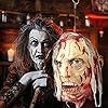 Halloween Hanging Severed Head Decoration,Scary Life-Size Bloody Cut ...