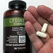 Amazon.com: Amazon Elements Lysine Complex with Vitamin C, 1500 mg L ...