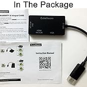 Amazon.com: CABLEDECONN Multi-Function Displayport Dp to HDMI/DVI/VGA ...