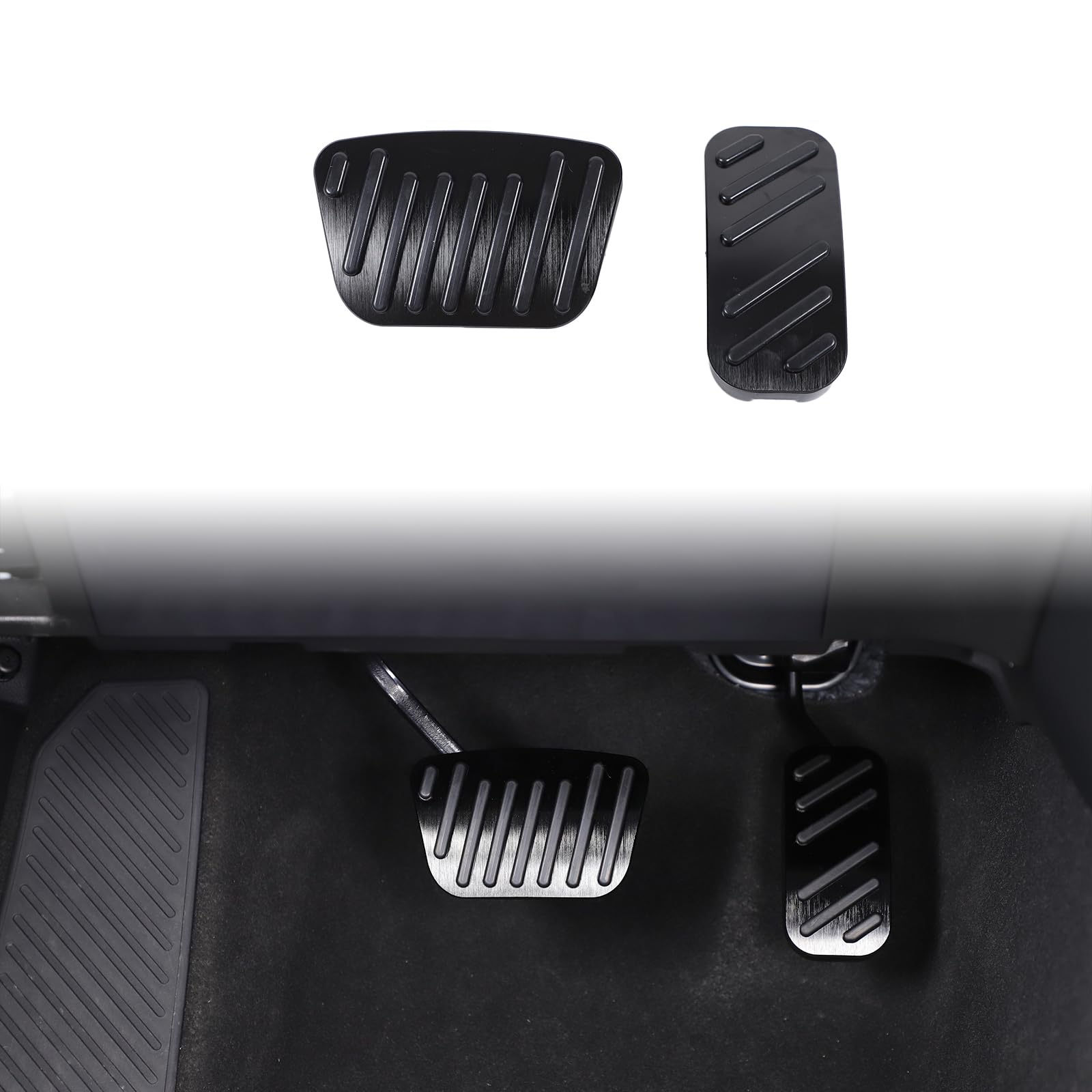 LLKUANG Car Accelerator Brake Pedal Covers Compatible with Toyota Land ...