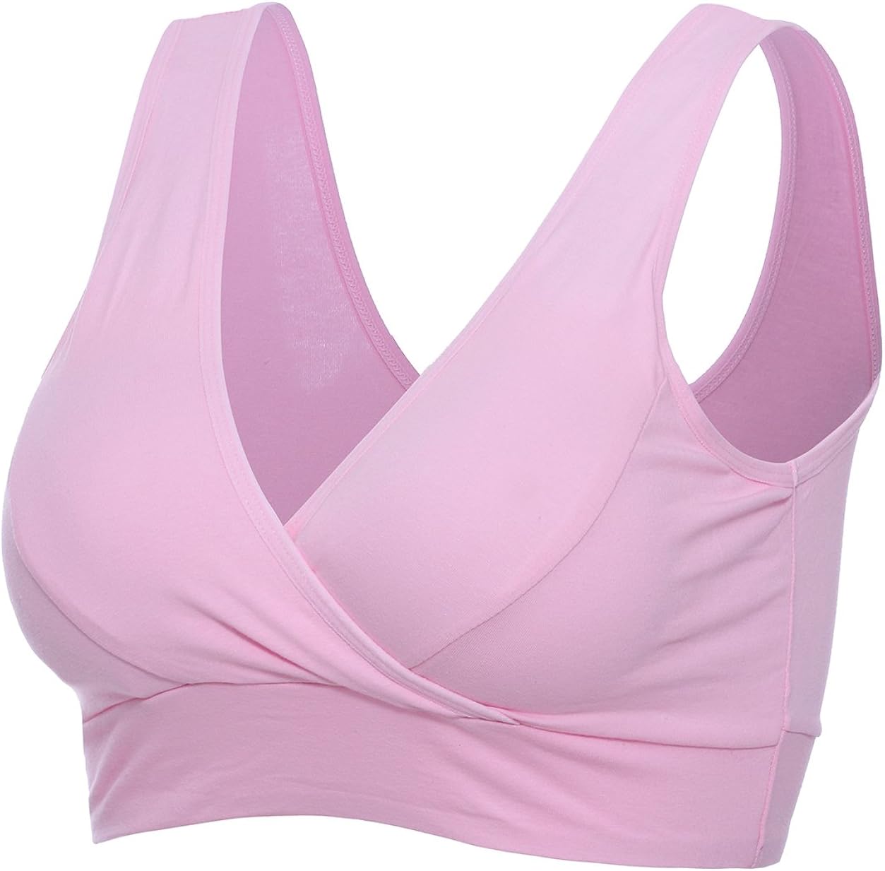 Gotoly Push up Wireless Seamless Women's Bra (XL(38B,38C,38D), Pink ...