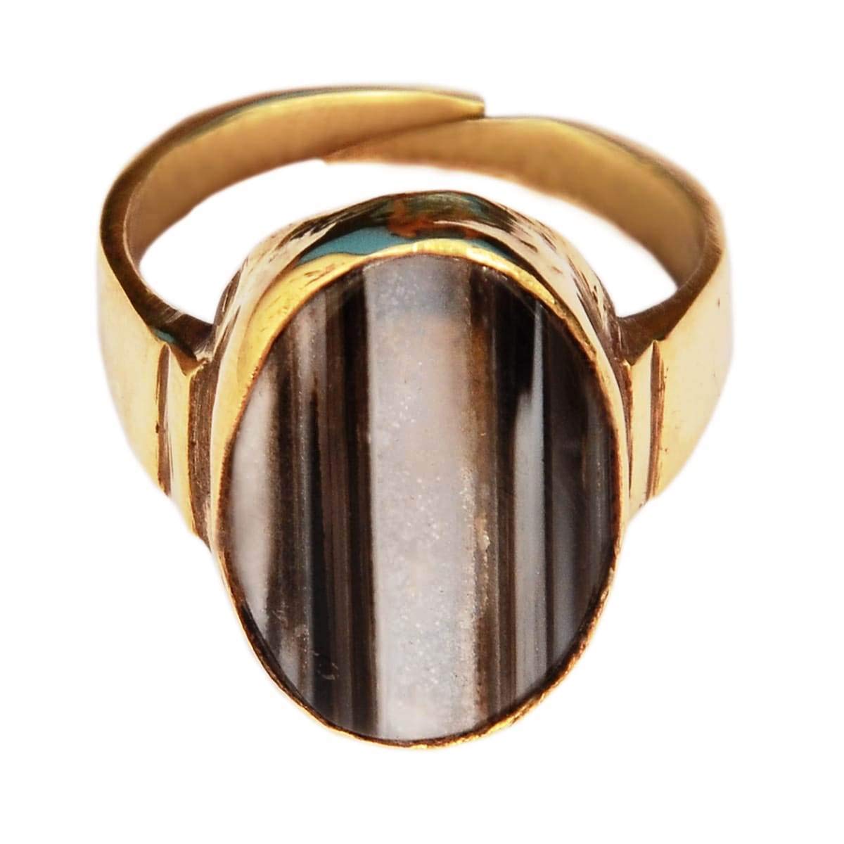 Buy Takshila Gems® Natural Sulemani Hakik Gemstone Ring (Sulemani Akik ...