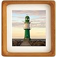 Amazon.com - Zibrelte Natural 5x5 Picture Frame Wood with Mat for ...