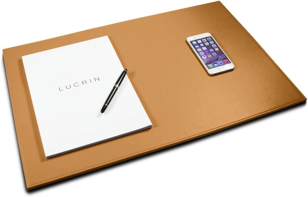 Lucrin – Custom Desk pad (60 x 40 cm) – Natural – Genuine Leather ...
