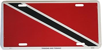 Amazon.com: Trinidad and Tobago - 6" x 12" Metal License Plate: Automotive