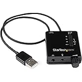 Amazon.com: StarTech.com 7.1 USB Sound Card - External Sound Card for Laptop with SPDIF Digital ...