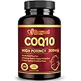 Amazon.com: CoQ10 200mg Softgels with PQQ & Omega 3, Maximum Absorption Coenzyme Q10, Powerful ...