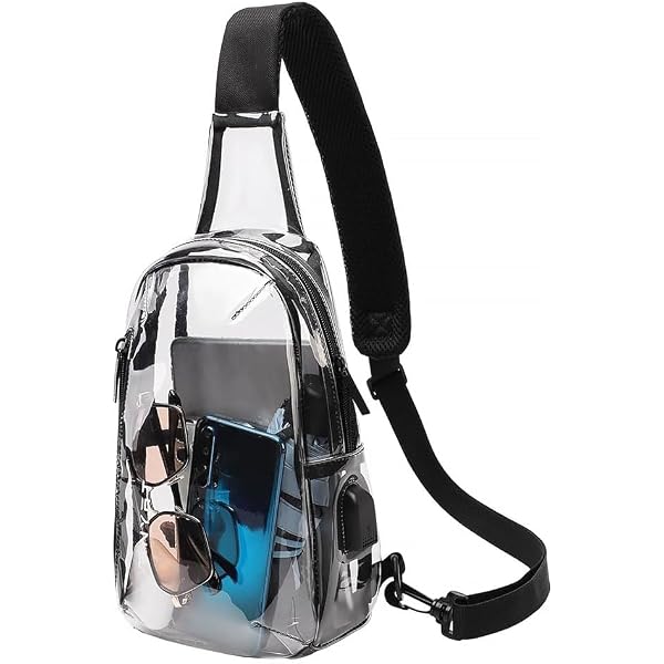 Sac Transparent Jonnick Sac à Bandoulière Transparent Avec Fermeture ...