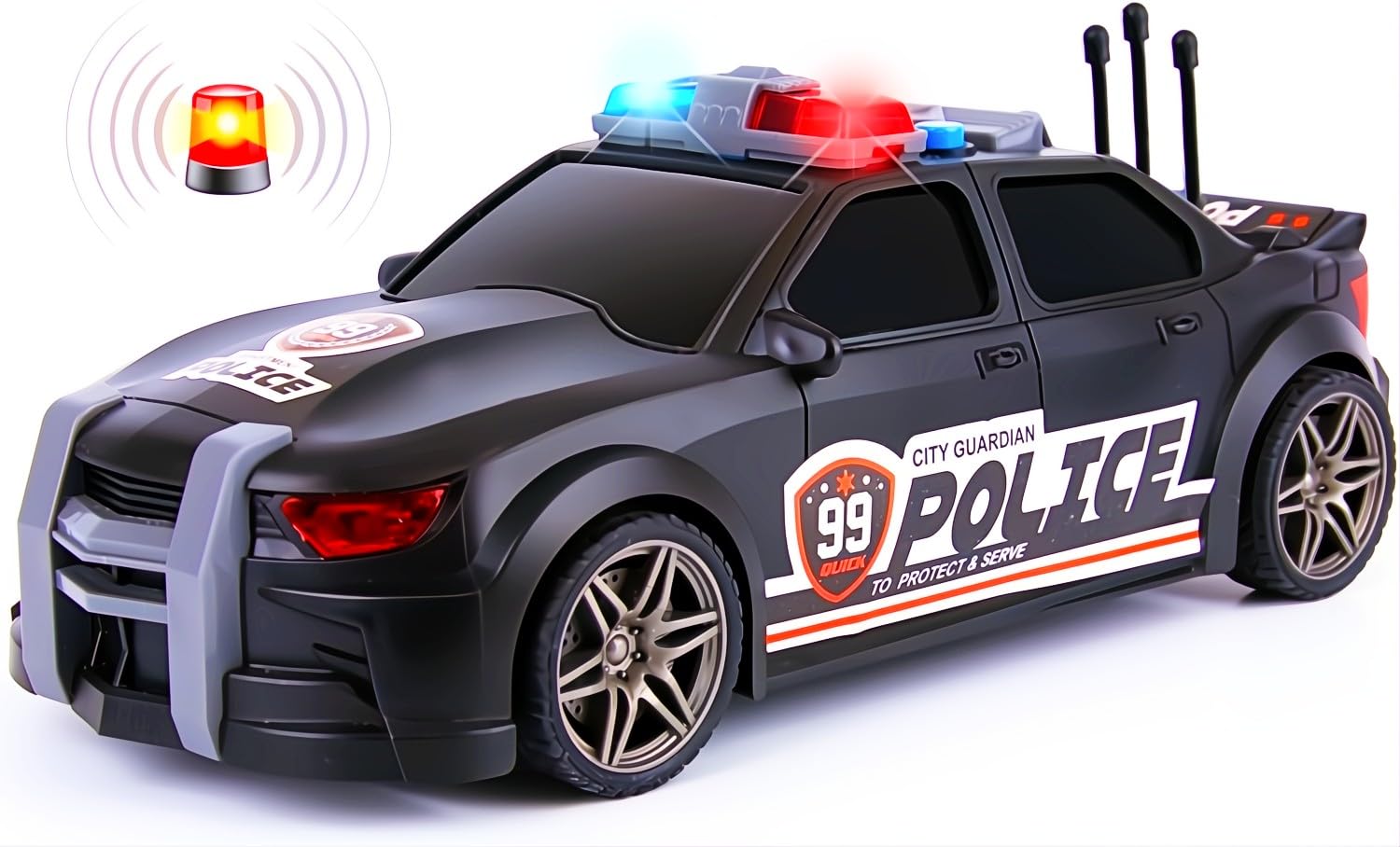 Mua ArtCreativity 10" Large Police Car Toy - Flashing Rooftop Lights ...