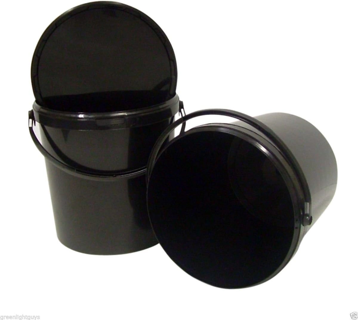 Secchio nero, con coperchio, 20 litri: Amazon.it: Giardino e giardinaggio