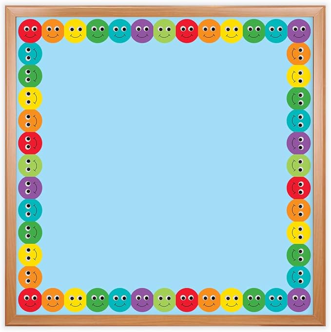 Amazon.com: Hygloss Products Smiley Face Bulletin Board Border ...