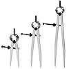 Keadic 3 Pcs Spring Wing Divider, 4'' 6'' 8'' Adjustable Lockable Steel ...