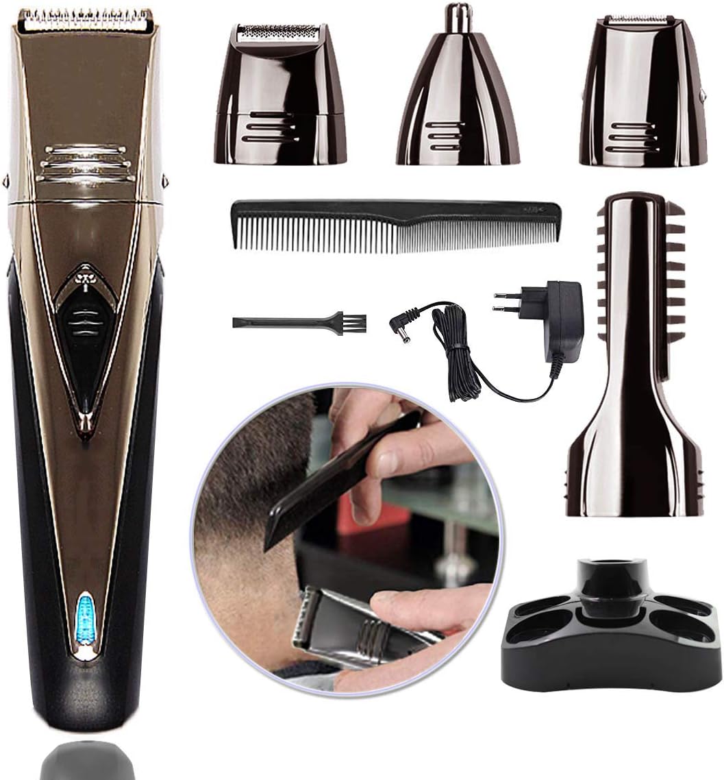 Tondeuse Cheveux Homme Professionnel, All in 1 Multifunction Grooming ...