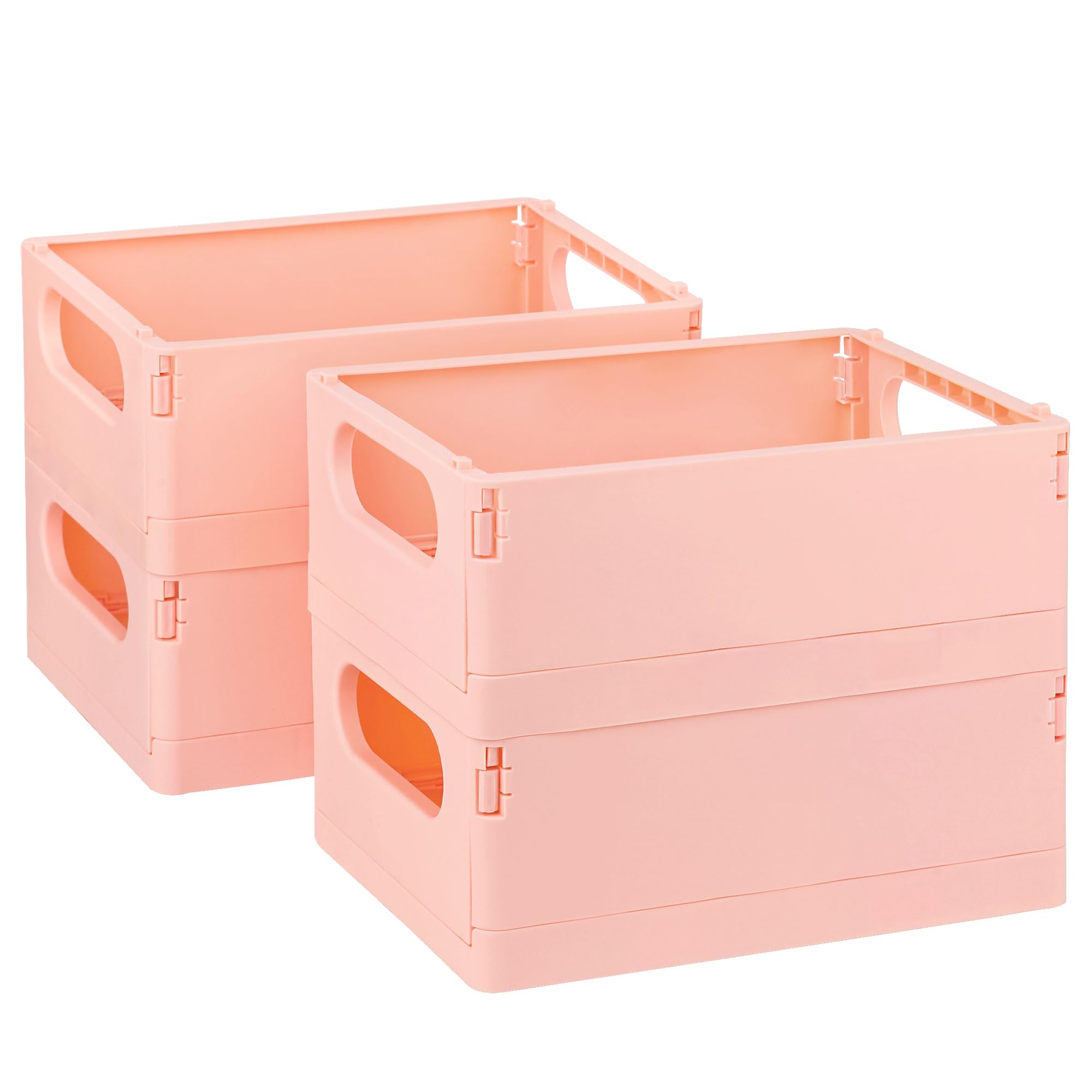 Sondeng Foldable Plastic Storage Crates,Desk Organizers and Storage ...