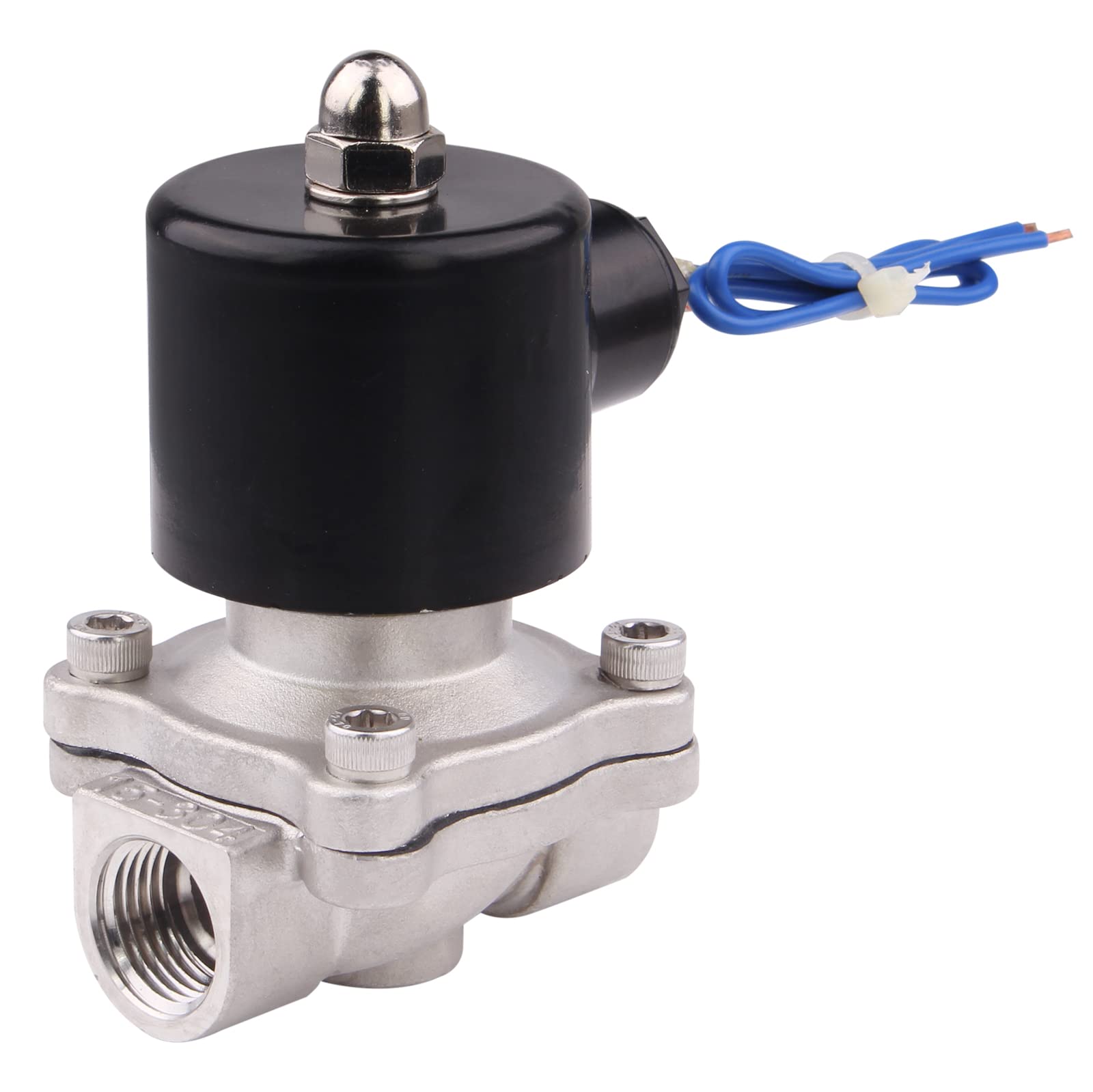 Mua SUS304 Electric Solenoid Valve - 1/2" NPT 110V AC Stainless Steel Normally Closed Valve for ...