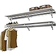 Amazon.com: Arrange A Space Single Hang Second Shelf Closet System, 72 ...