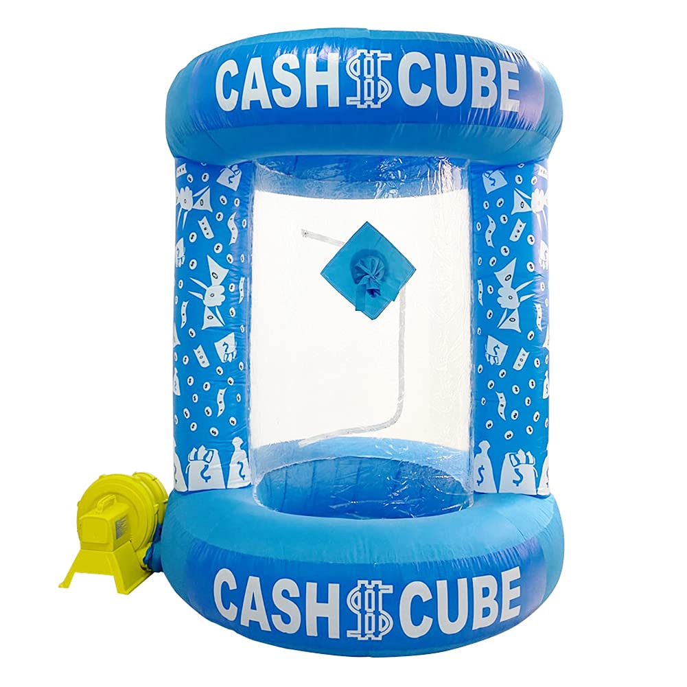 TONGFUSHE Inflatable Cash Cube Booth with 2pcs Blower Inflatable Cube ...