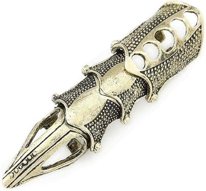 Bendable Full Finger Ring Punk Joint Ring Knuckle Jewelry Gift for Men ...